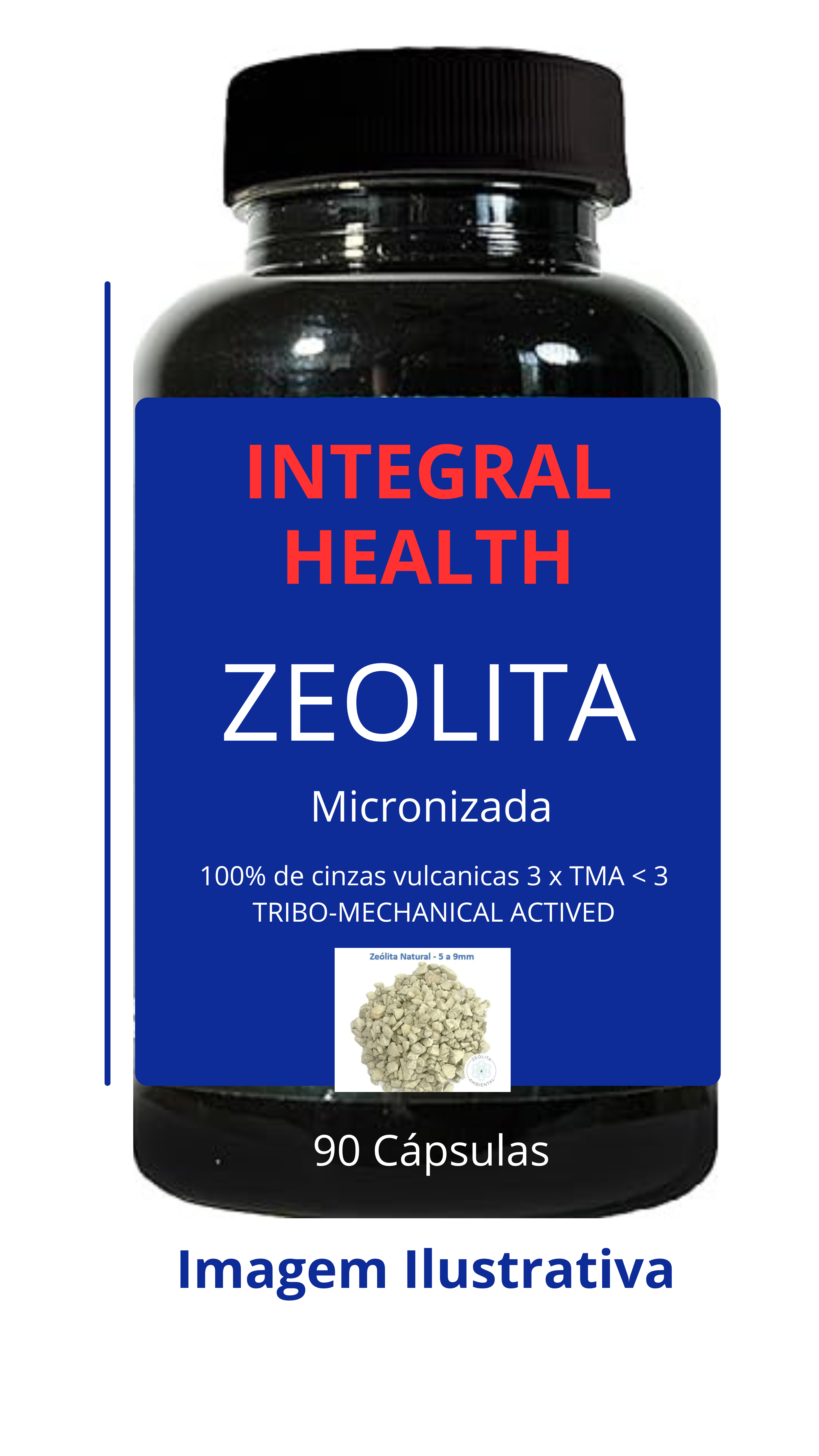 Zeolita Micronizada 3 x TMA (Zeolite Clinoptilolita) 90 cápsulas - Des ...